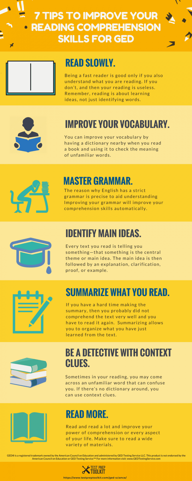 7 Tips to Improve Your Reading Comprehension Skills for GED