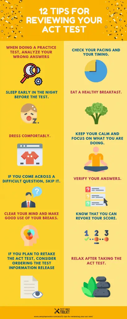 12 Tips For Reviewing Your ACT Test | TestPrepToolkit.com