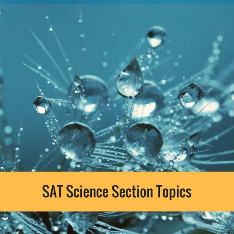 SAT Science Free Practice Test, Online Topics & Subjects Content
