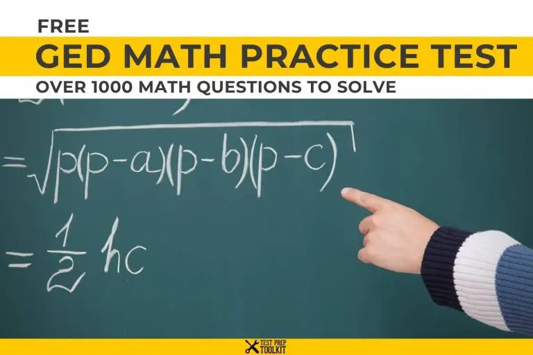 Free GED Math Practice Test (1,000+ Questions) | Test Prep Toolkit